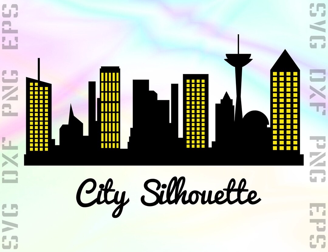 Skyline SVG Files Skyline Dxf Files City Clipart City - Etsy Portugal