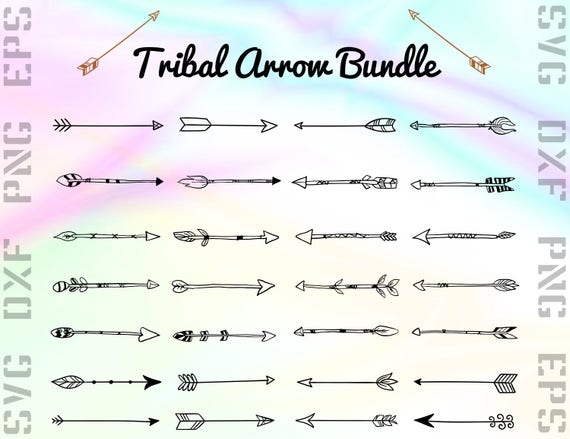 Tribal Arrow SVG Files Arrow Dxf Files Arrow Clipart | Etsy México