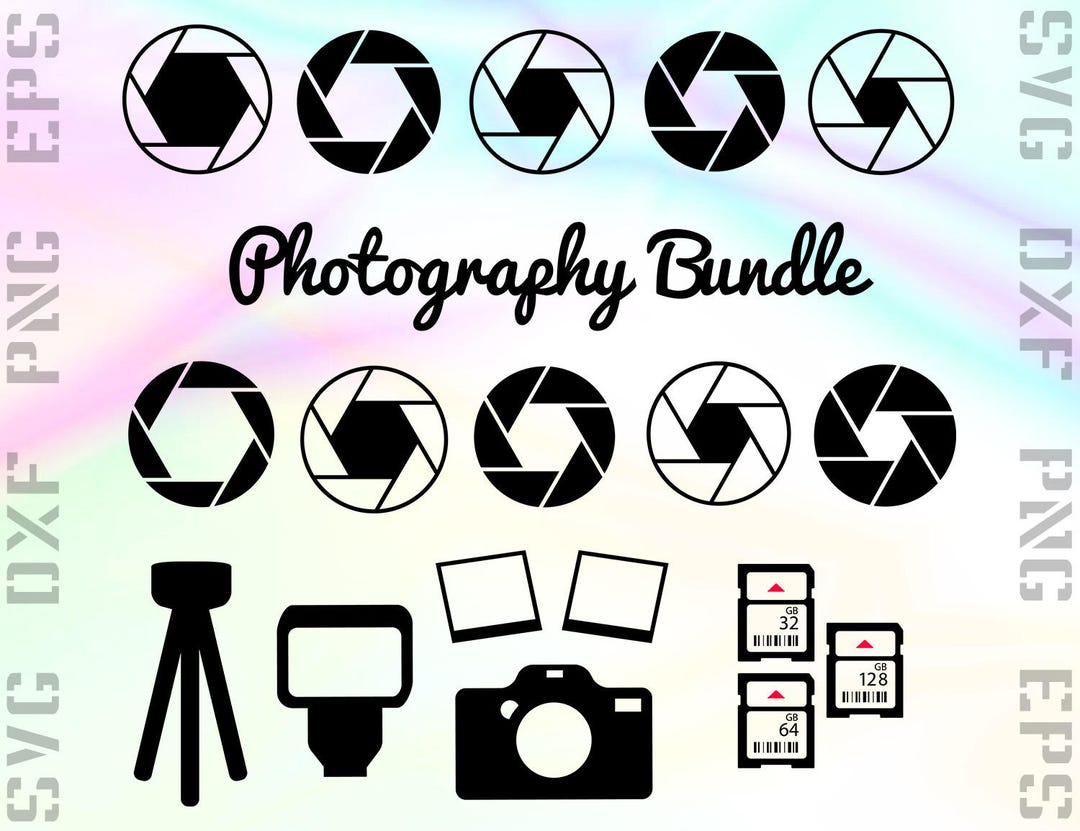 Photography SVG Files Camera Dxf Files Camera Clipart Photography ...