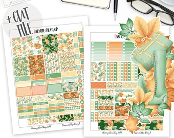 Printable Planner Stickers October / Fall / Autumn Weekly Kit