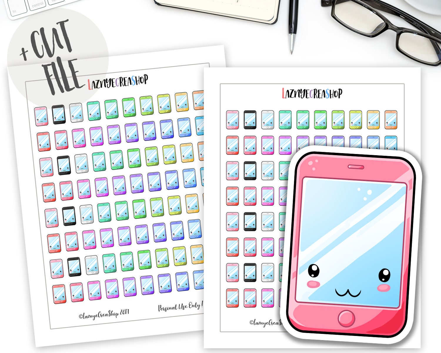 Printable Phone Call Stickers Cell Phone Stickers Phone Call | Etsy