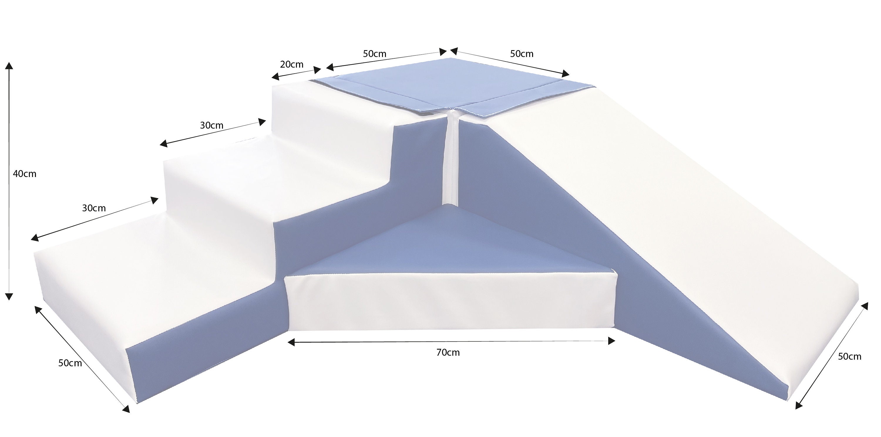 Soft Play Steps Slide Block Corner ALL WHITE | Etsy