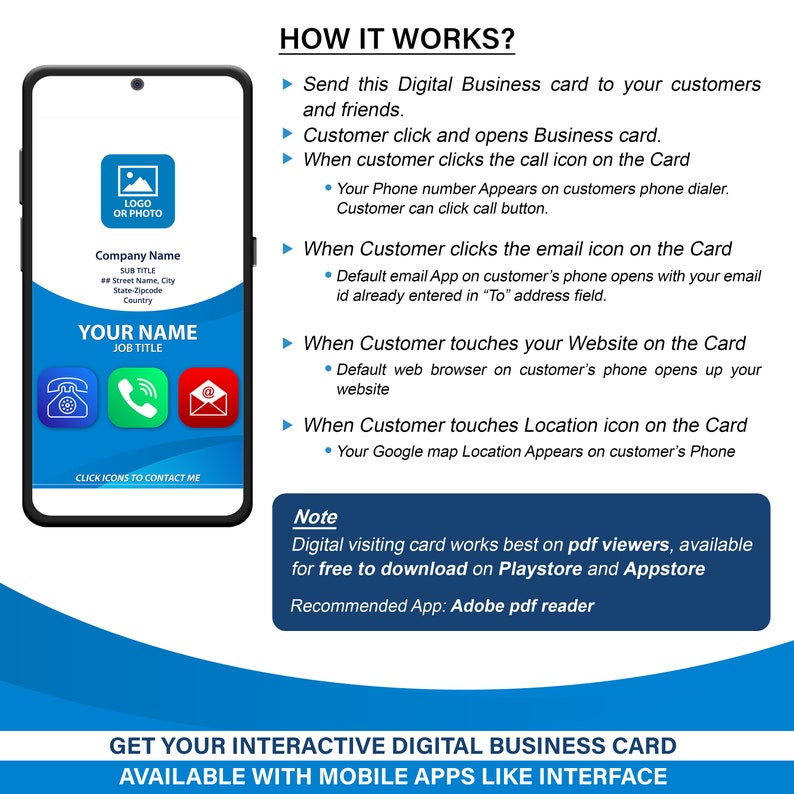 Interactive Digital Business Card - Etsy