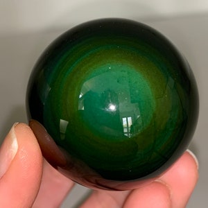 Rainbow Obsidian Sphere ! - Etsy