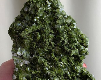 Forest Epidote With Quartz Specimen turkey 91g, Super Sparkly and Gemmy ...
