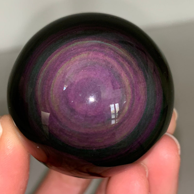 Obsidian Sphere - Etsy