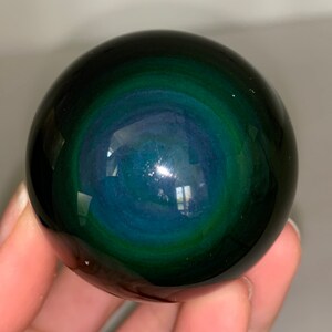 Rainbow Obsidian Sphere ! - Etsy