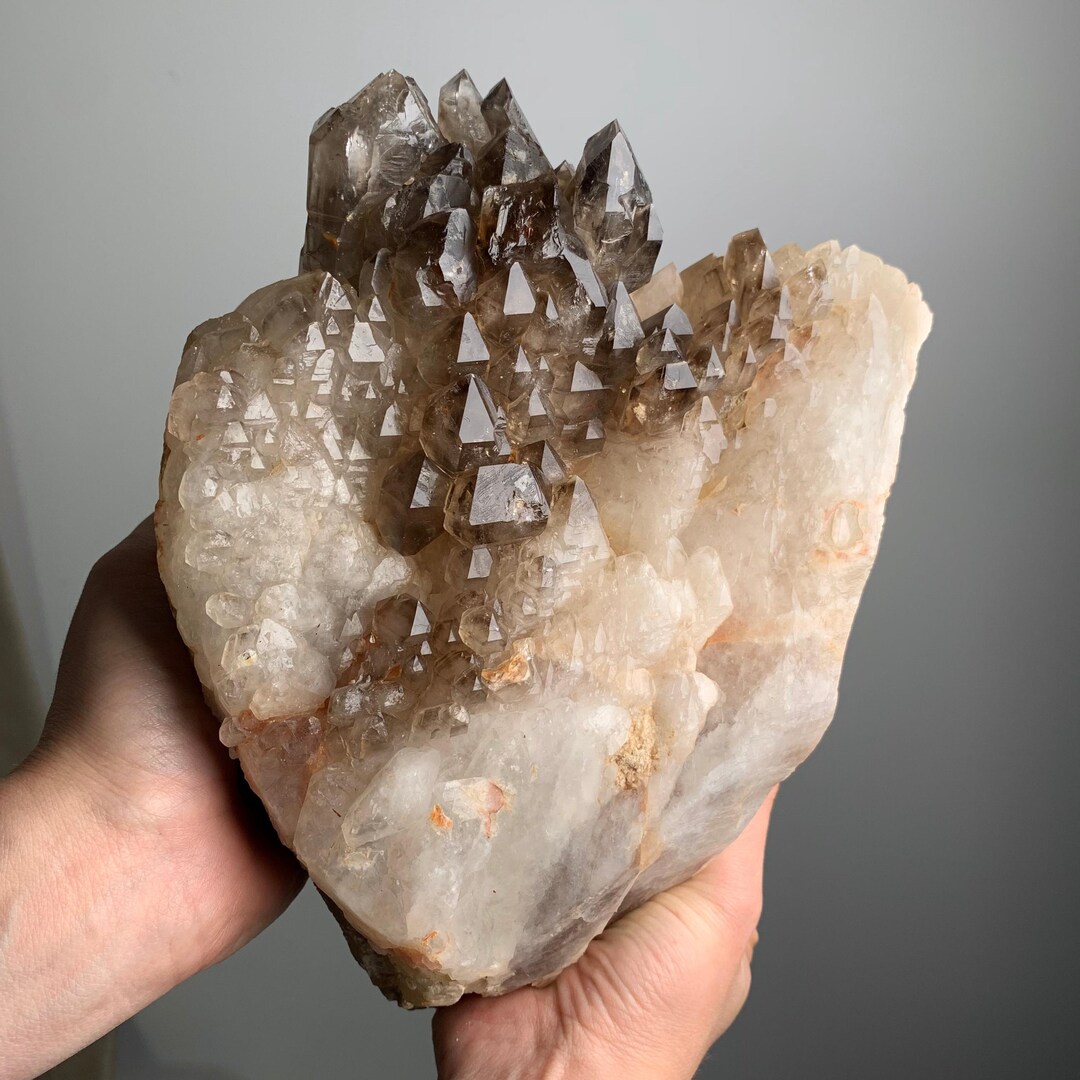 Dreamy Elestial Smoky Quartz With White Quartz 3.8 Kgs, From Namibia - Etsy