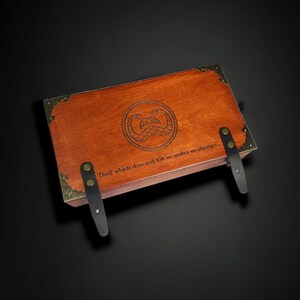 Engraved Dice Tray Conan the Barbarian Snake Dice Box Character RPG Box ...