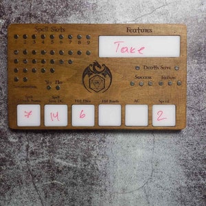Dnd Magnetic Tracker Dnd Magnetic Combat Dashboard Dungeons and Dragons ...