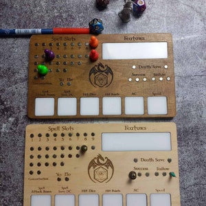 Dnd Magnetic Tracker Dnd Magnetic Combat Dashboard Dungeons and Dragons ...