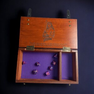 Engraved Dice Tray Conan the Barbarian Snake Dice Box Character RPG Box ...