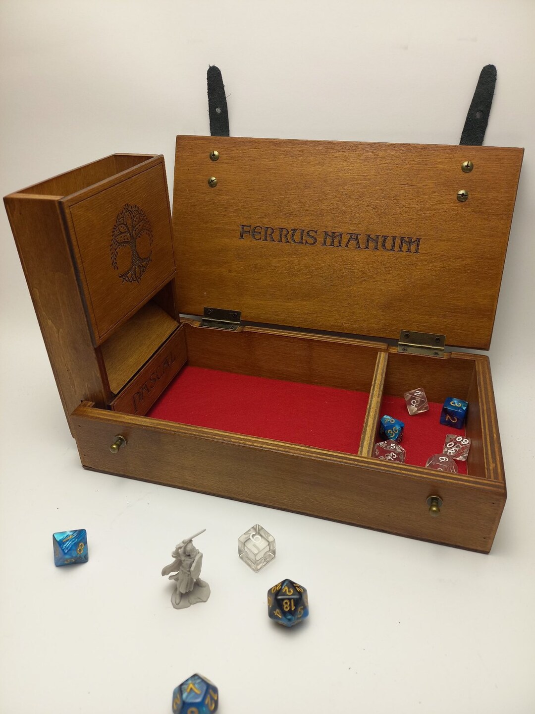 Iron Hands 40k War Set of the Brown Dice Tray and Dice Tower Tree of ...