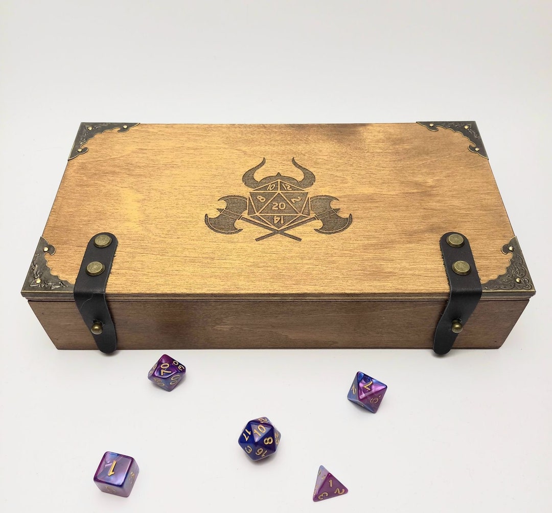 BARBARIAN Character Dice Tray Brown Dice Box /customization Box Only ...