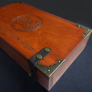 Engraved Dice Tray Conan the Barbarian Snake Dice Box Character RPG Box ...