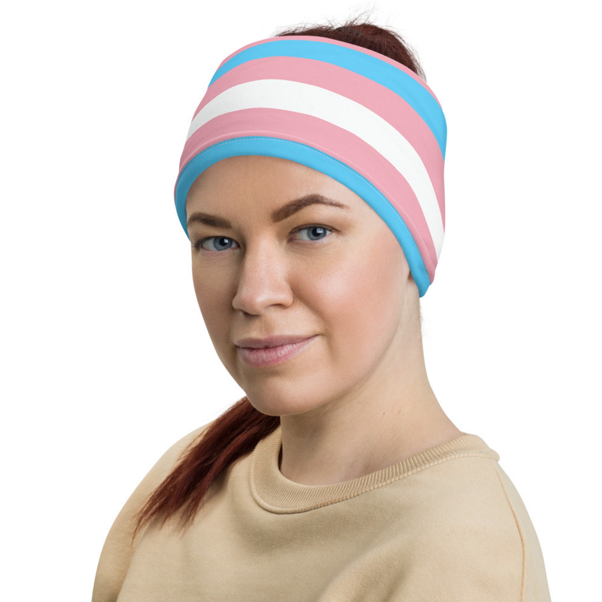 Transgender Pride Flag Neck Gaiter LGBT Trans Unisex Face | Etsy
