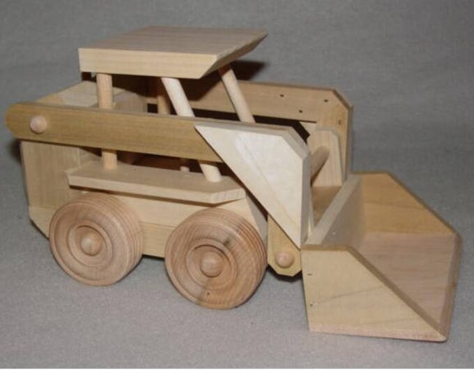 Amish Handmade Wooden Skid Steer Loader Toy ... 9x5x5 Christmas Gift ...