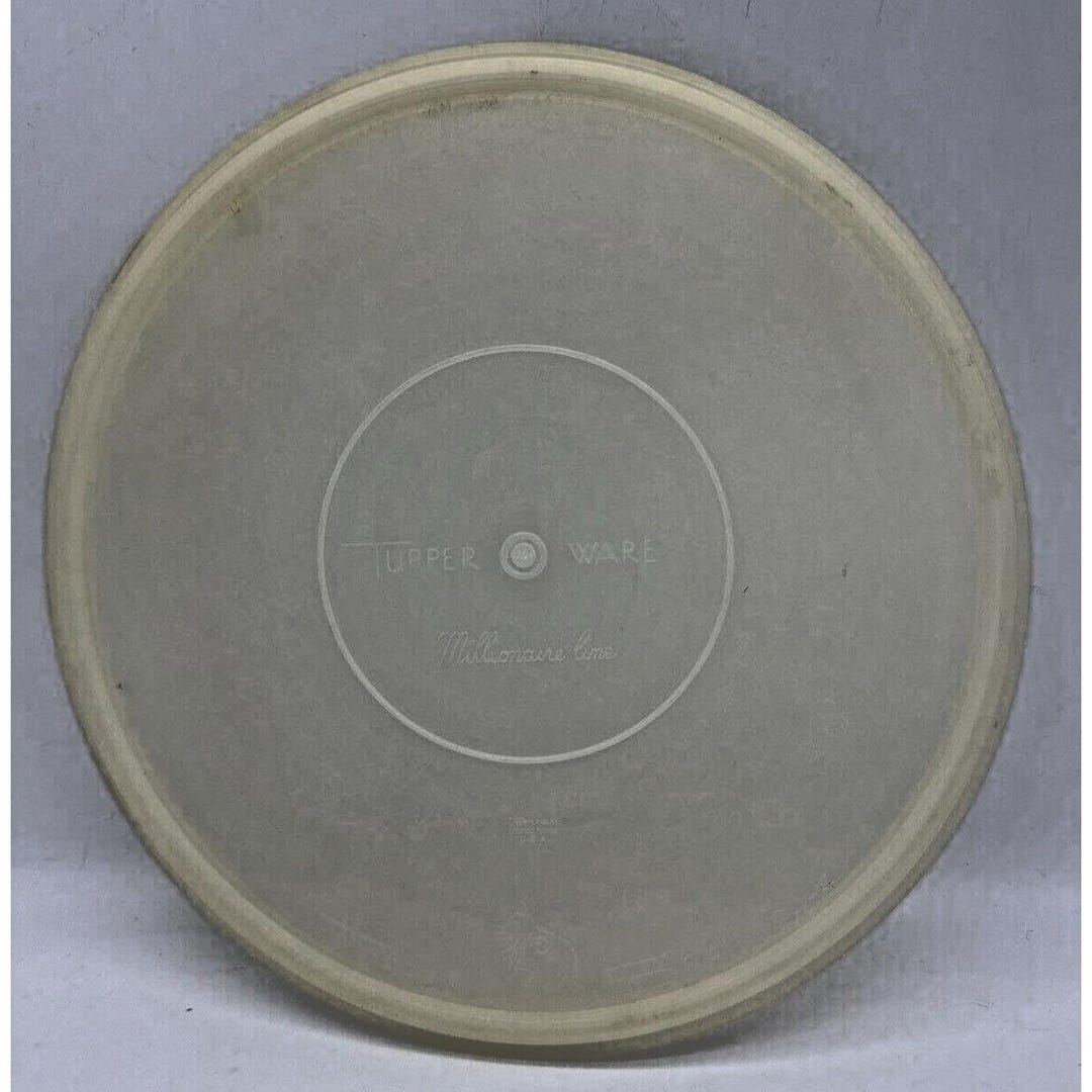 Vintage Large Tupperware Tupper Seal Logo Sheer Lid #224-4 Millionaire ...