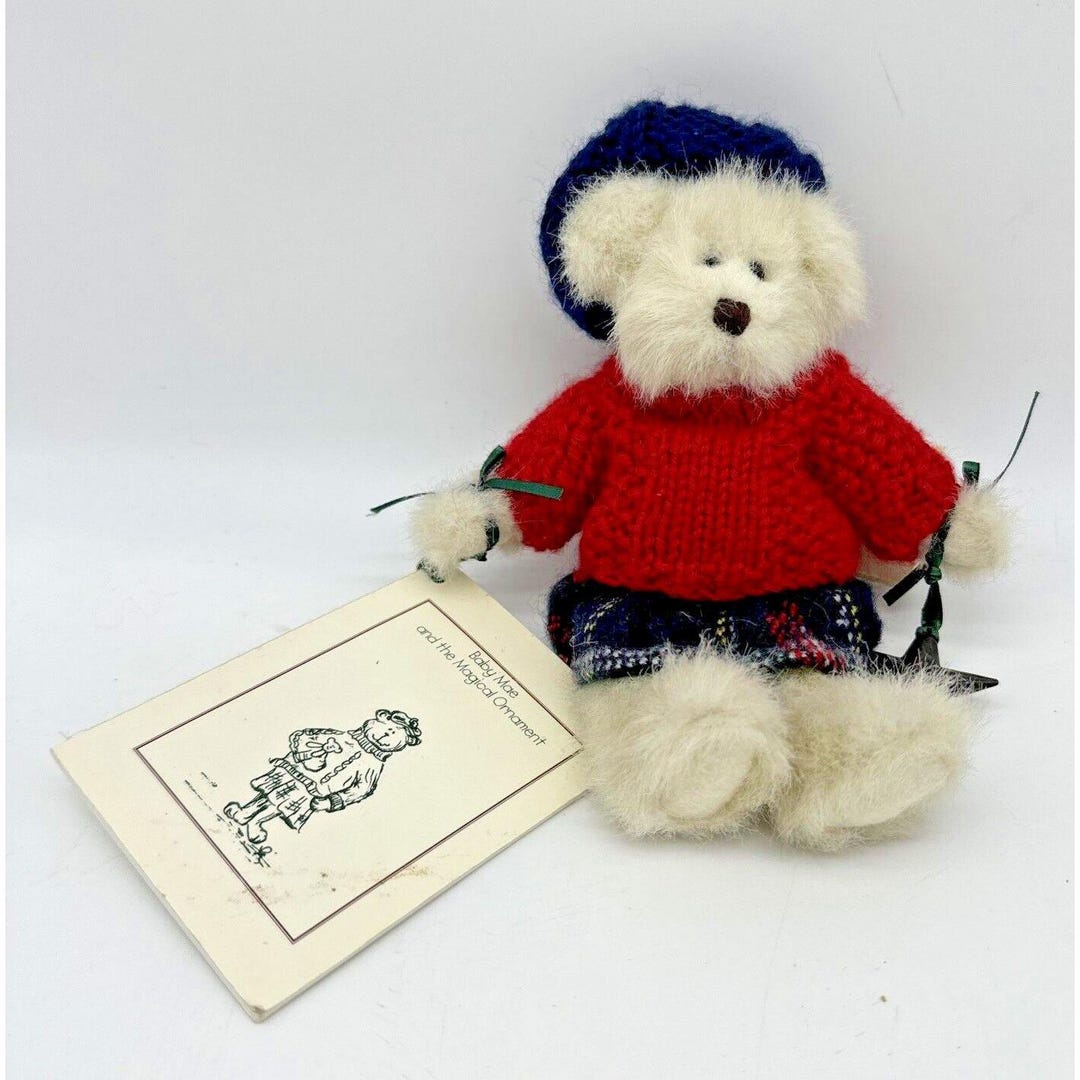 Boyds Bears Gen-yoo-wine Baby Mae and the Magical Ornament in Scottish ...
