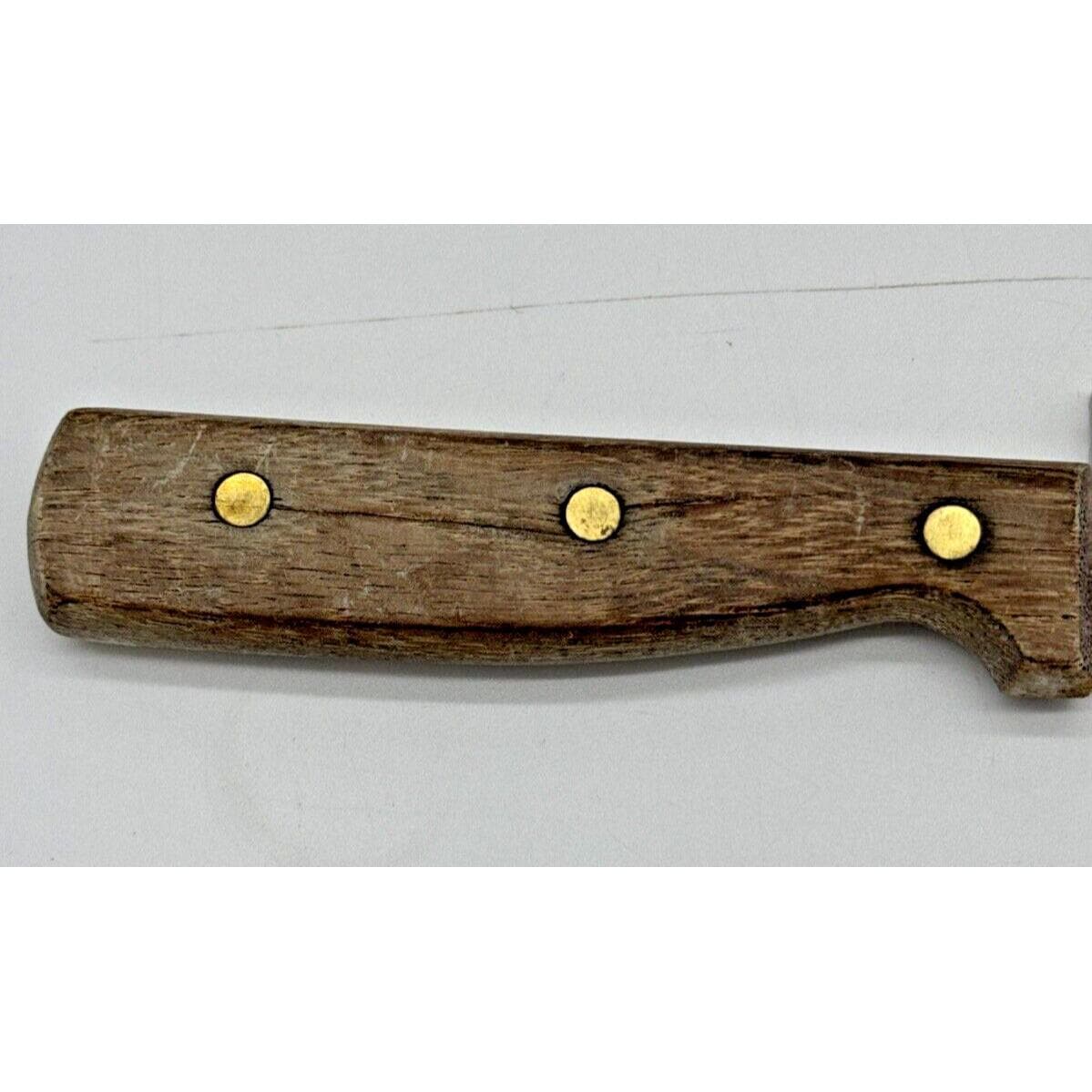 Vintage Old Homestead Fillet Knife Stainless 8" Straight Edge Wood ...
