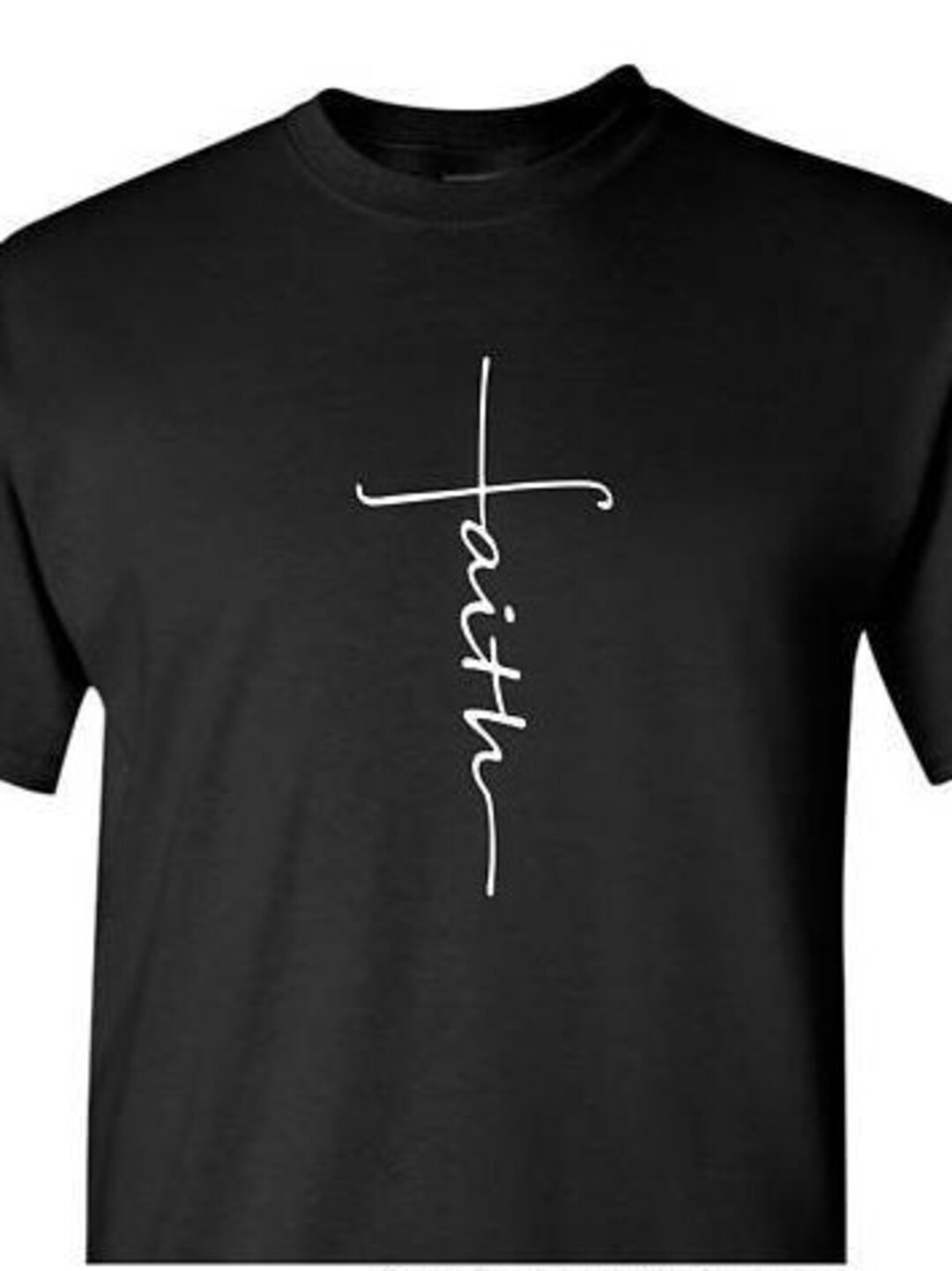 Faith Cross Tee - Etsy