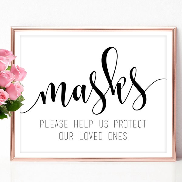 Wedding Mask Sign - Etsy