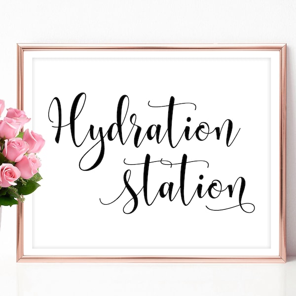 Hydration Station Sign - Etsy