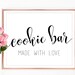 Cookie Bar Sign Wedding Cookie Table Sign Printable Instant Download ...
