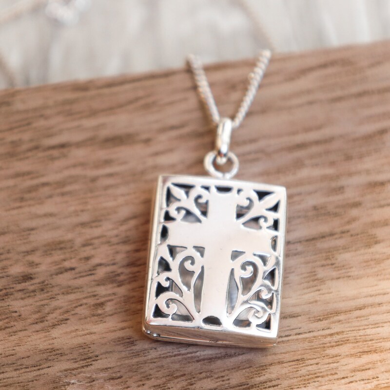 Cross Locket - Etsy