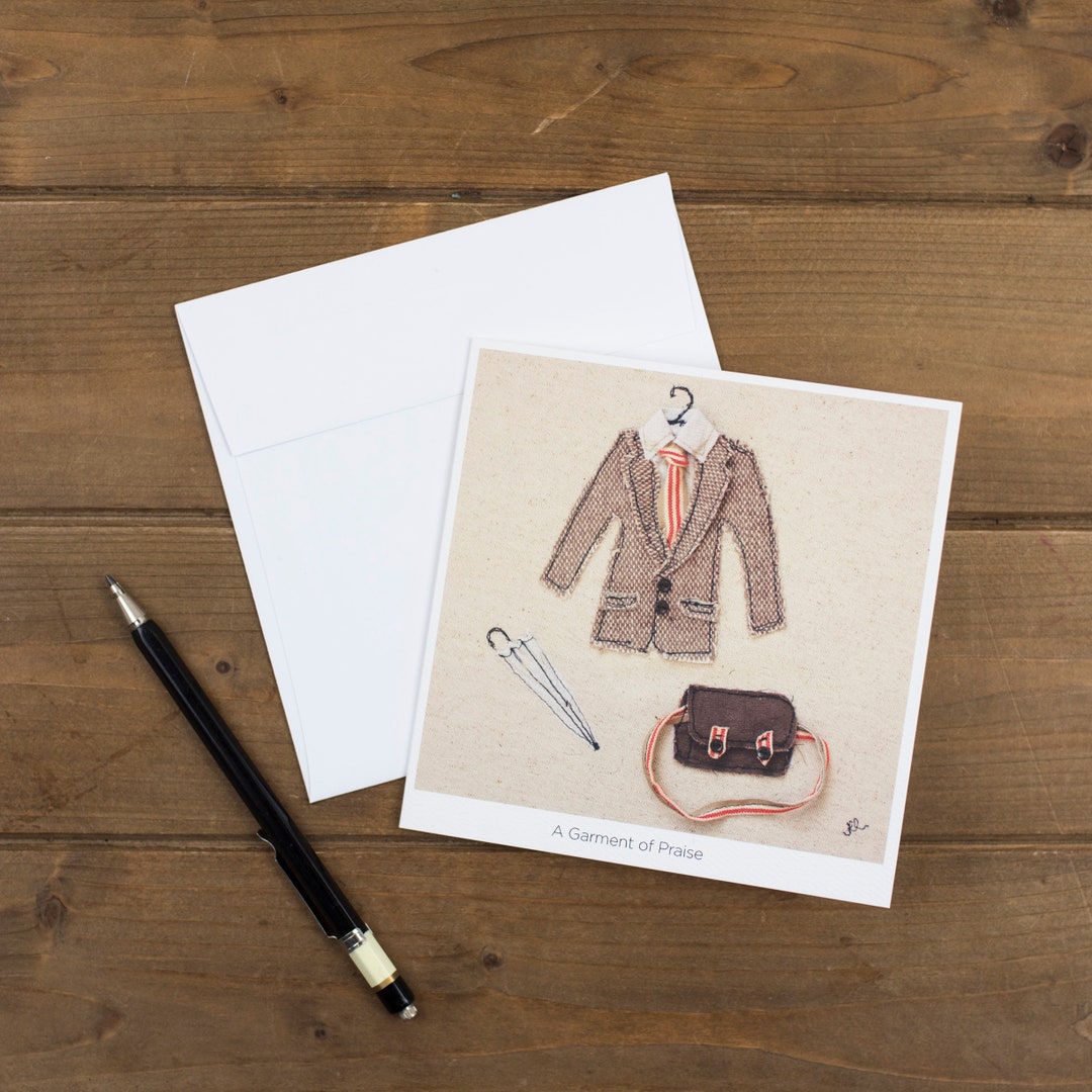 A Garment of Praise Jacket Greeting Card Isaiah 61:3 - Etsy