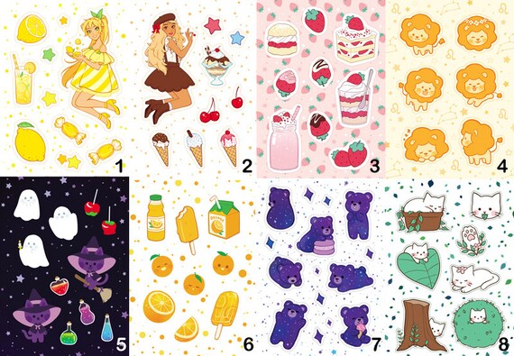 Sticker Sheets | Etsy