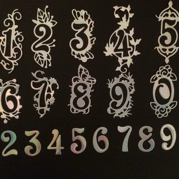 Fancy Number - Etsy