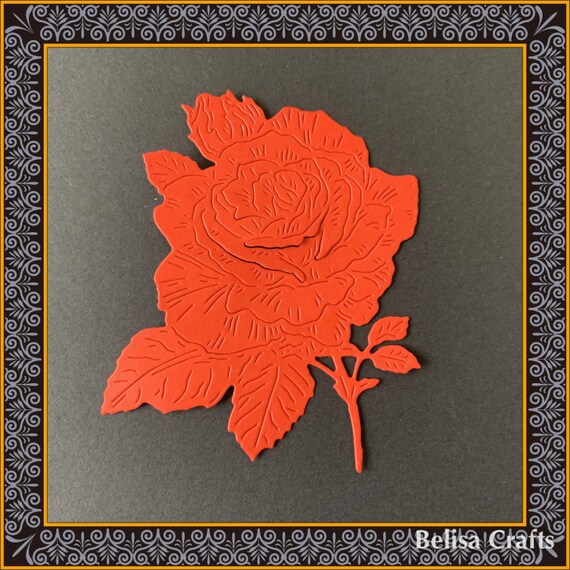 Large Rose Die Cuts X 6 - Etsy