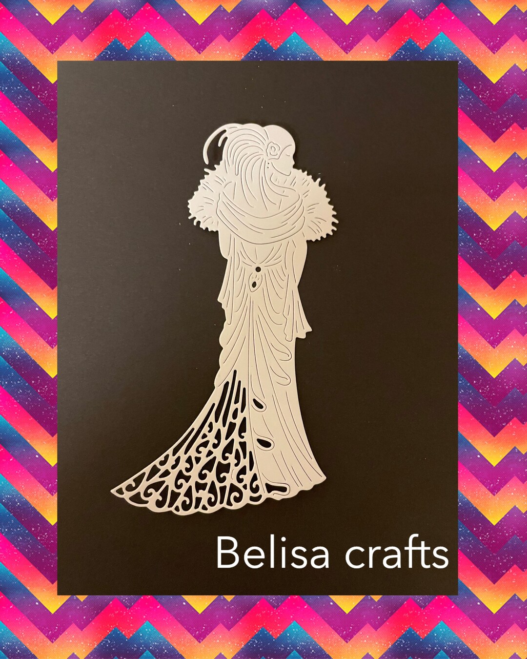 Art Deco Lady Die Cuts X 4 - Etsy