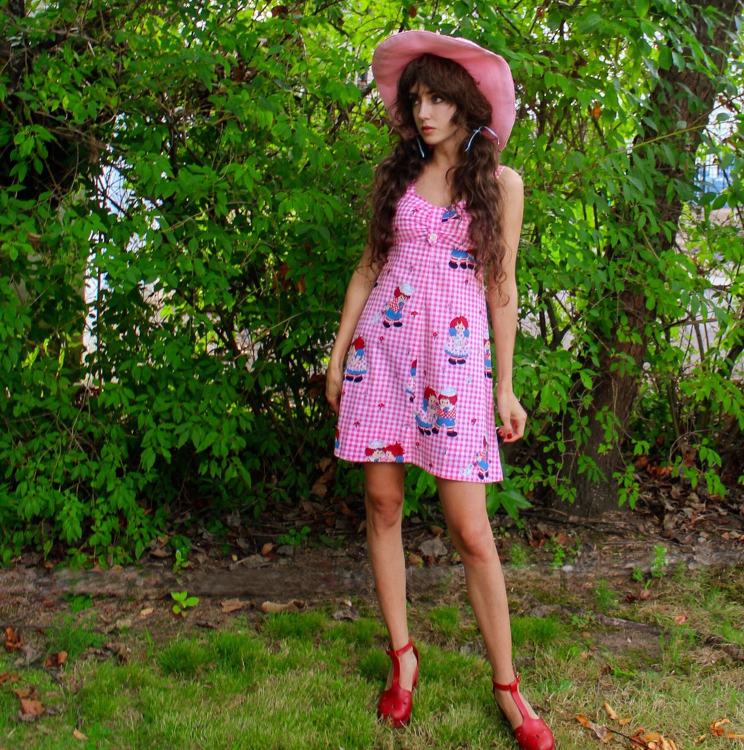 1970s, Raggedy Ann, Cats, Sailor, Novelty, Dress, Seventies, Picnic ...