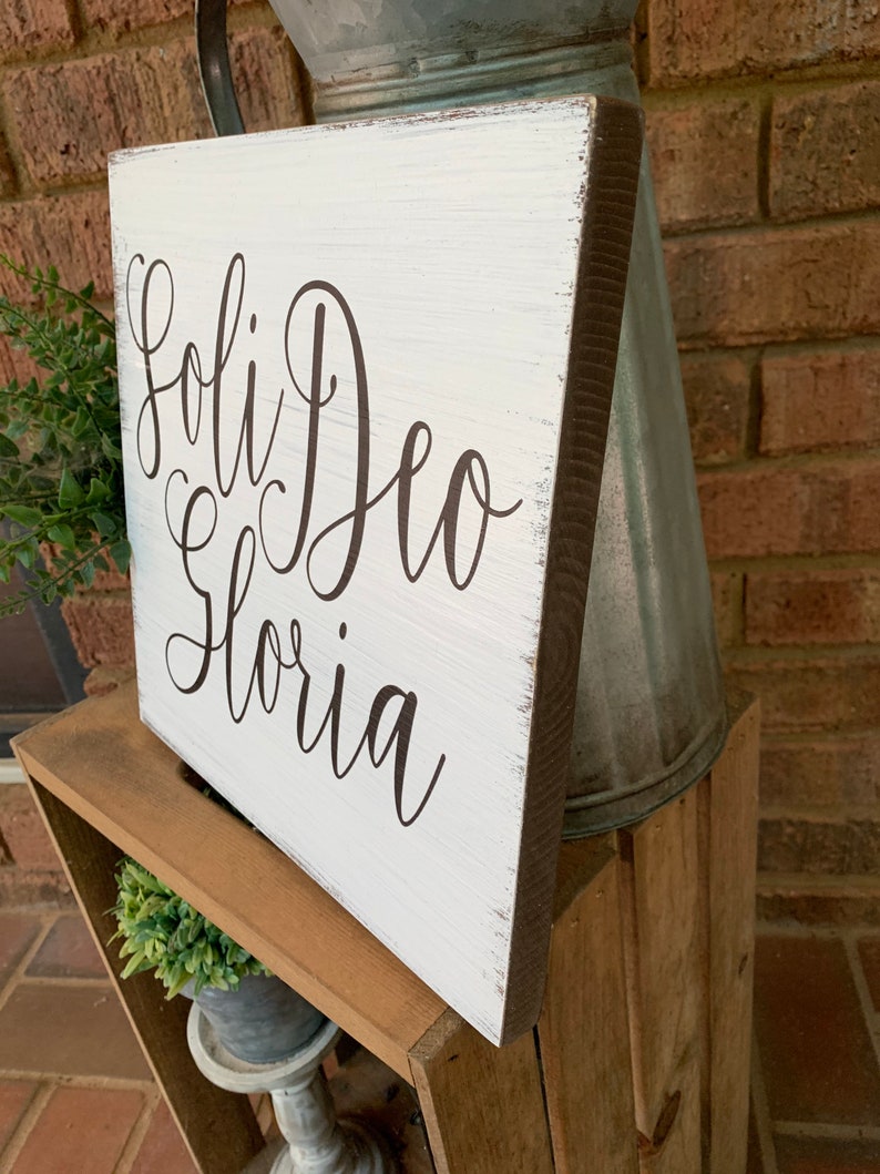 11x11 Soli Deo Gloria Sign Reformed Theology Sign | Etsy