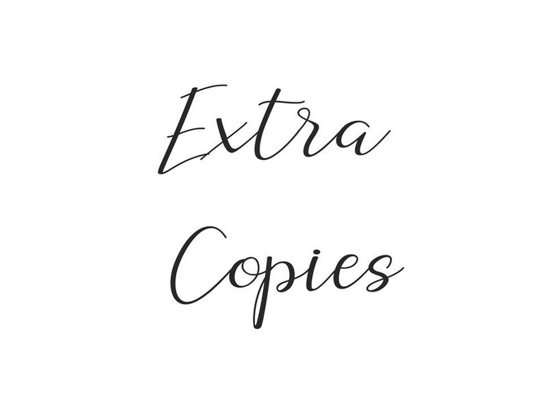 Extra Copies - Etsy
