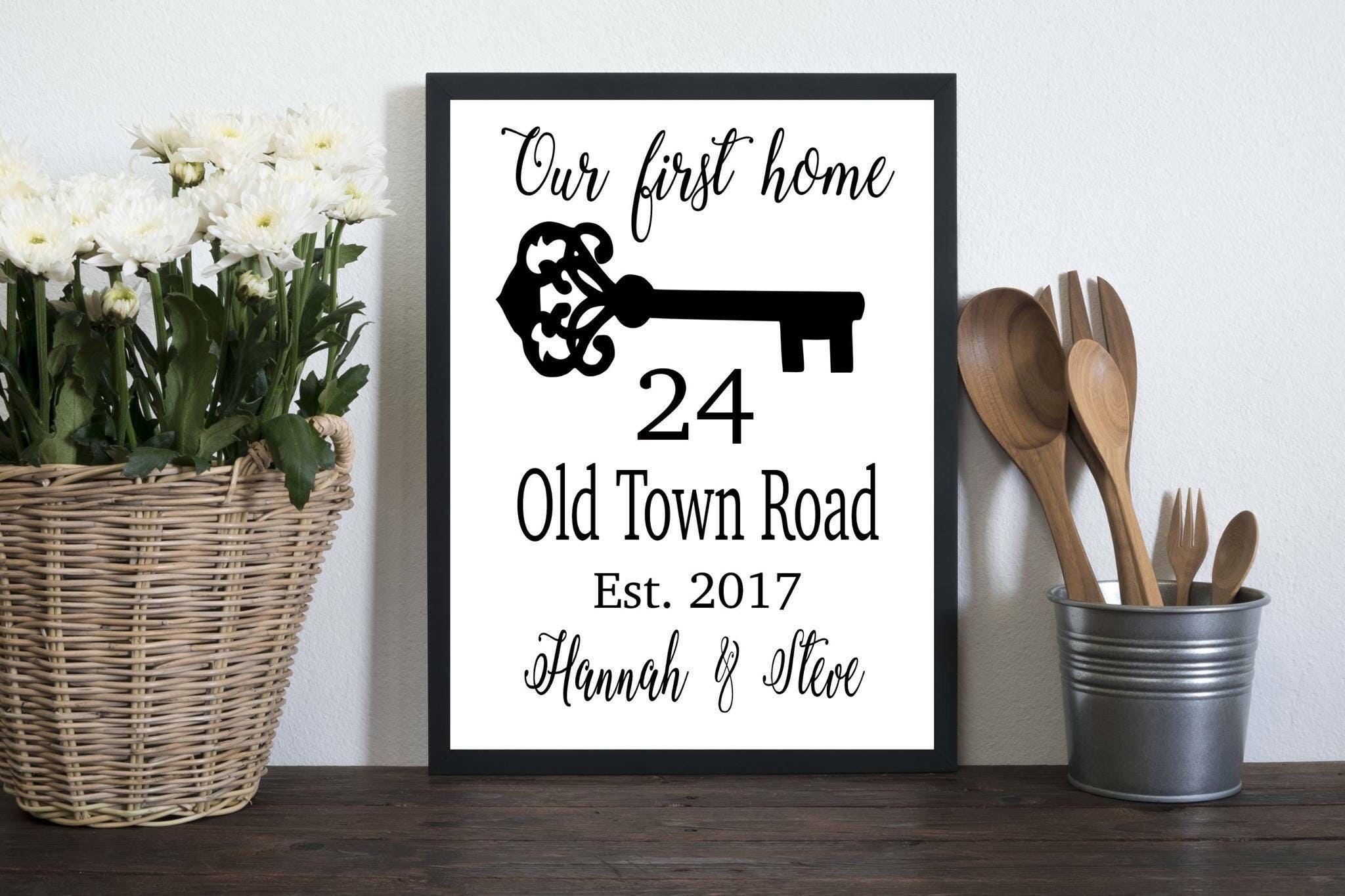 New Home Personalised Key Print - Etsy India