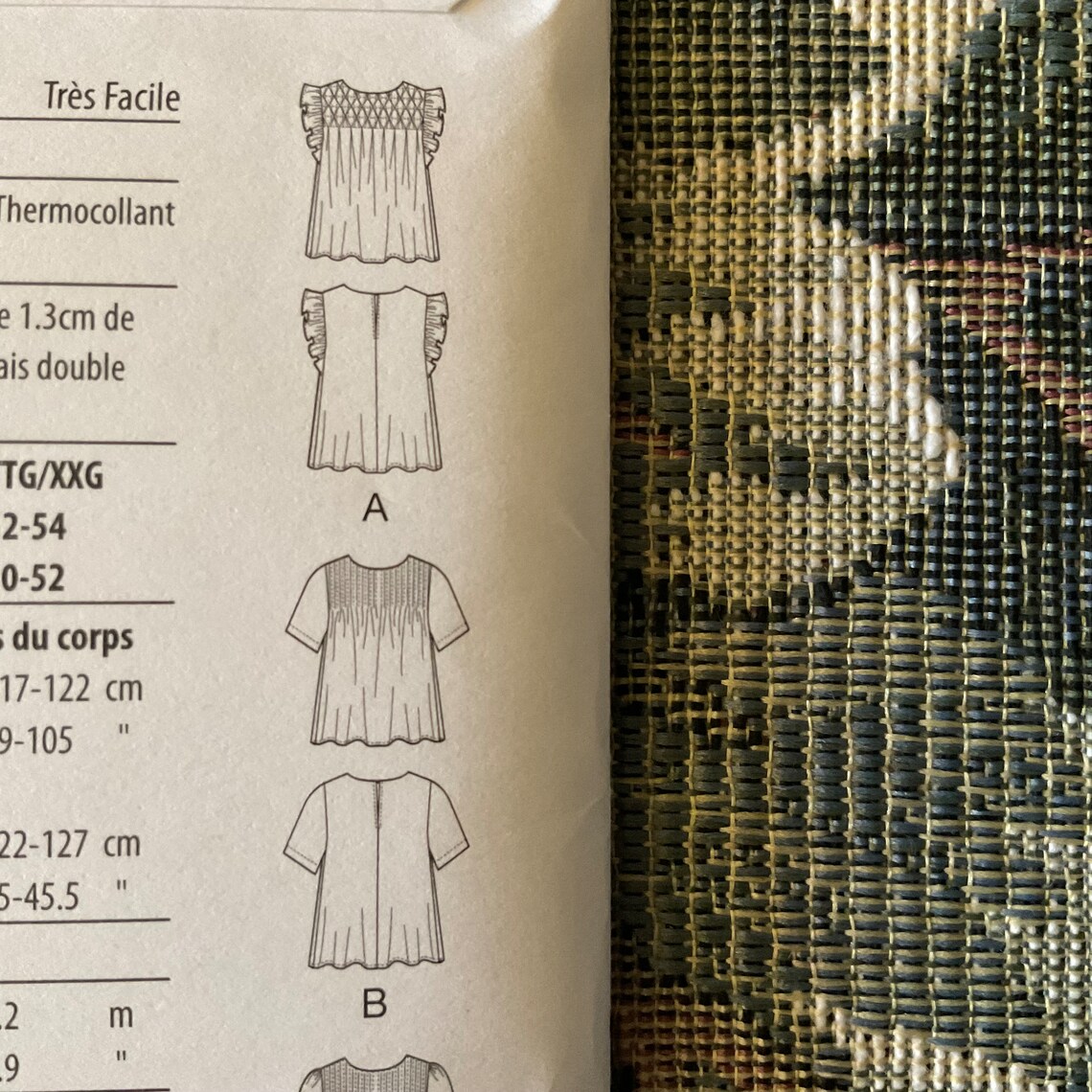 Mccalls M8325 Sewing Pattern Top, Level 3 Learn to Sew for Pintucks ...