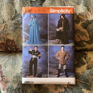Simplicity 5840 Sewing Pattern Hooded Cape XS-XL Science Fiction ...