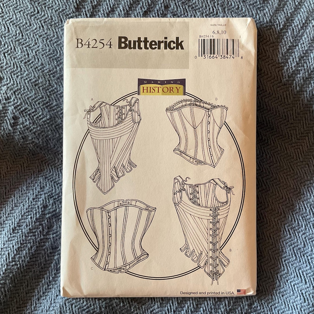 Butterick B4254 Sewing Pattern 6 8 10 Authentic Making History Tudor ...