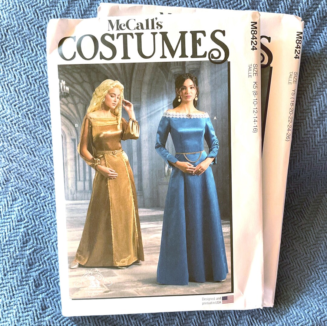 Mccall’s M8424 Sewing Pattern 8-16 or 18-26 Throne Princess off ...