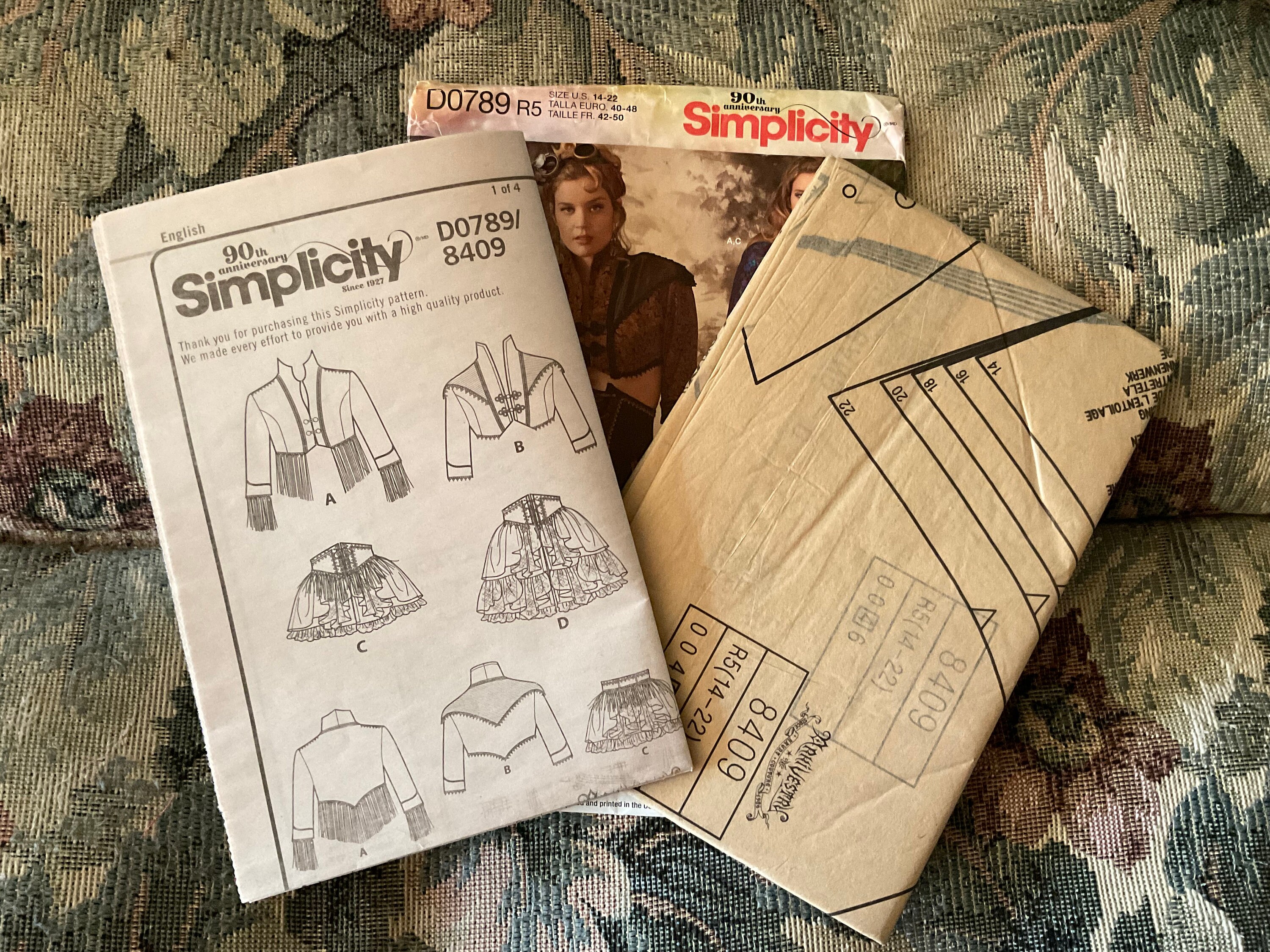 Simplicity D0789 14-22 SEWING PATTERN Arkivestra Haunt Couture Jacket ...