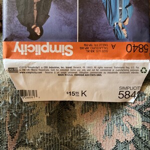 Simplicity 5840 Sewing Pattern Hooded Cape XS-XL Science Fiction ...