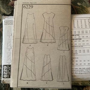 New Look 6229 Sewing Pattern Boho Dress, Sleeveless or Short Kimono ...