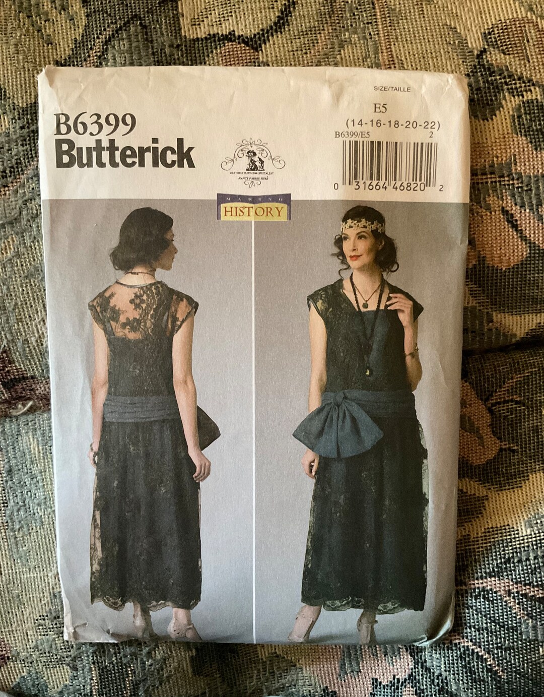 Butterick B6399 Sewing Pattern 6-14 14-22 Downton Abbey Making History ...