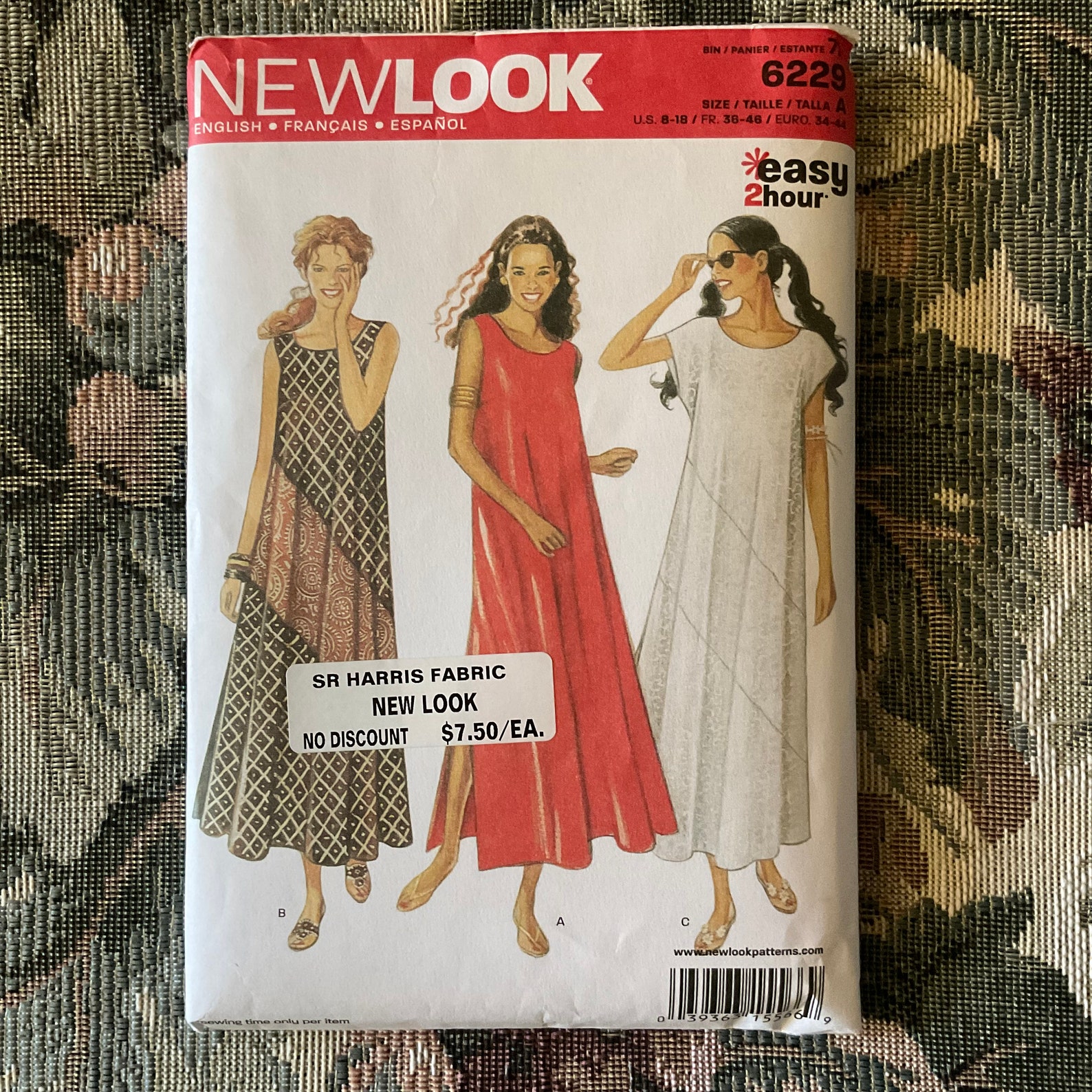 New Look 6229 Sewing Pattern Boho Dress, Sleeveless or Short Kimono ...