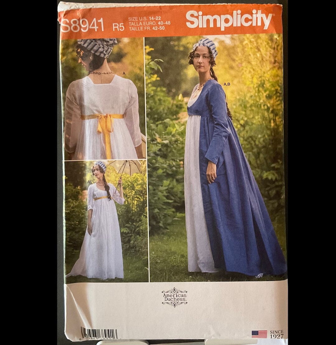 Simplicity S8941 Sewing Pattern 6-14 or 14-22 American Duchess Dress ...