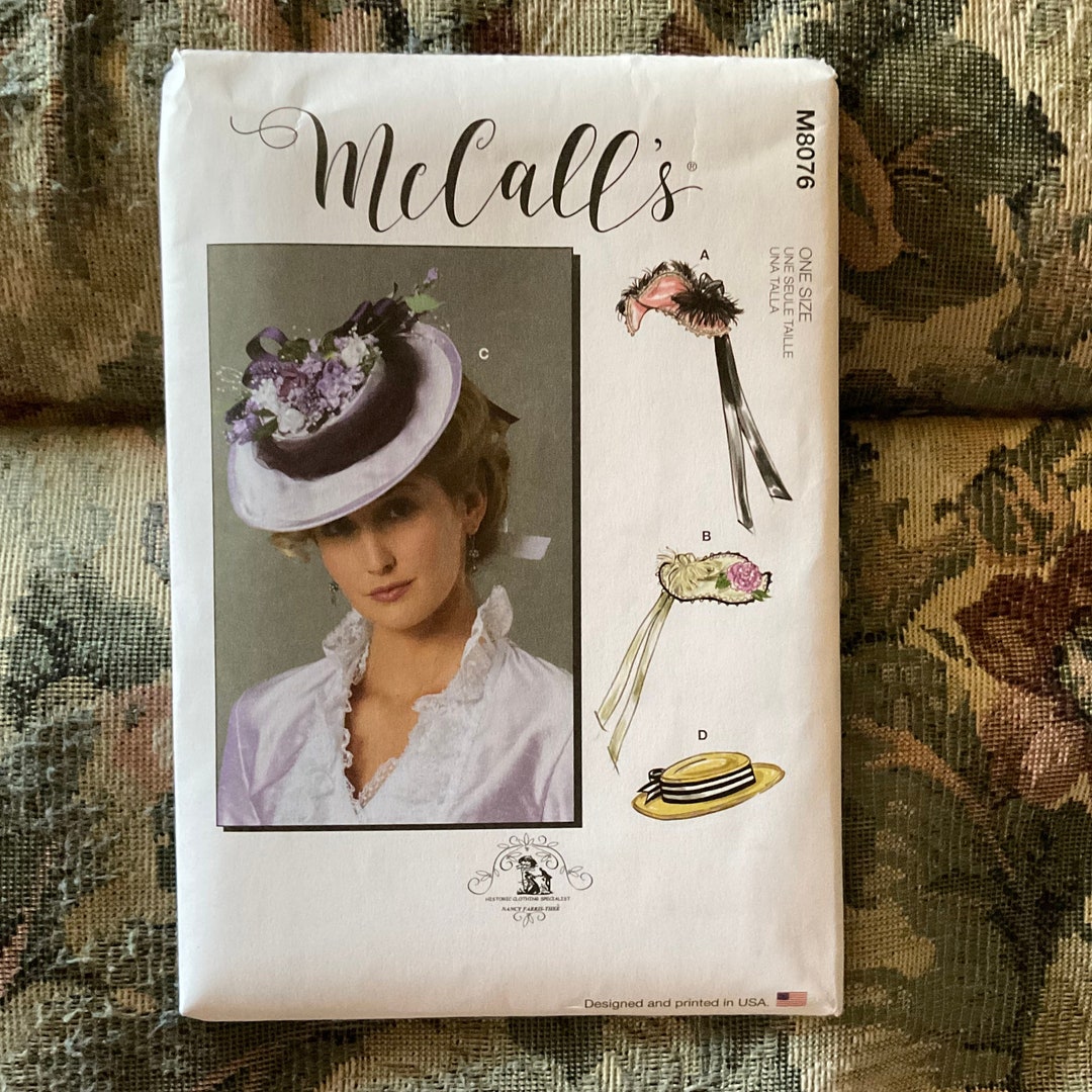 Mccalls M8076 Sewing Pattern Four Victorian Hats Nancy Farris Thee ...