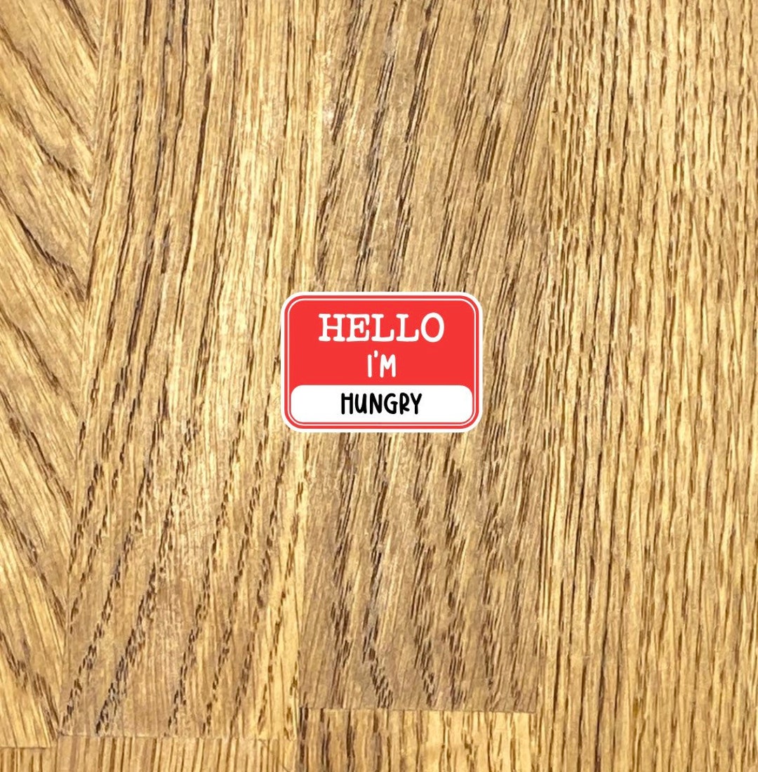 Hungry Sticker 2.5" Sticker Decal, Sticker for Laptop or Water Bottle ...